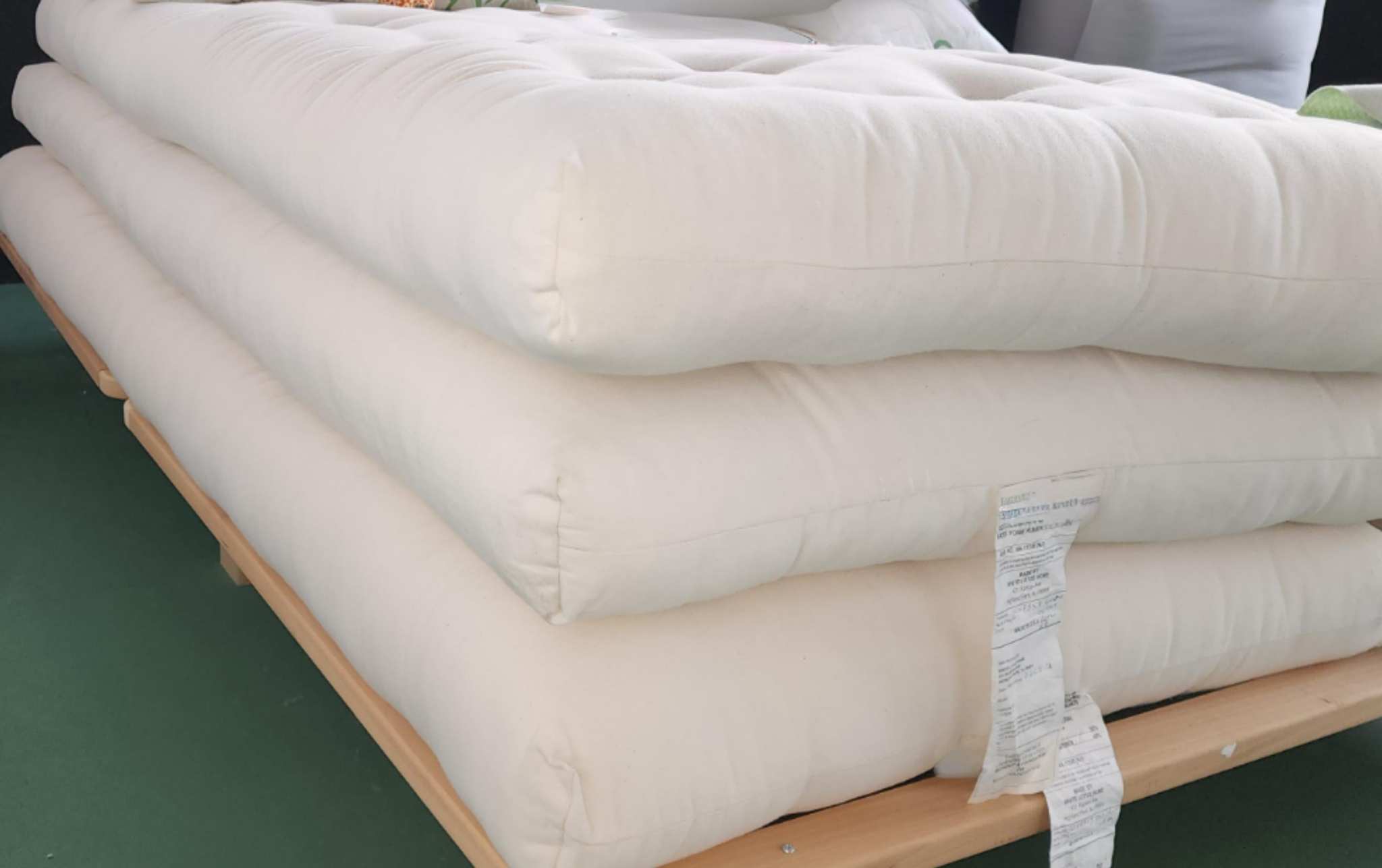 FIRM GOTS Organic Cotton & Wool Shikibuton – 3" - 5" | Made in the USA ...