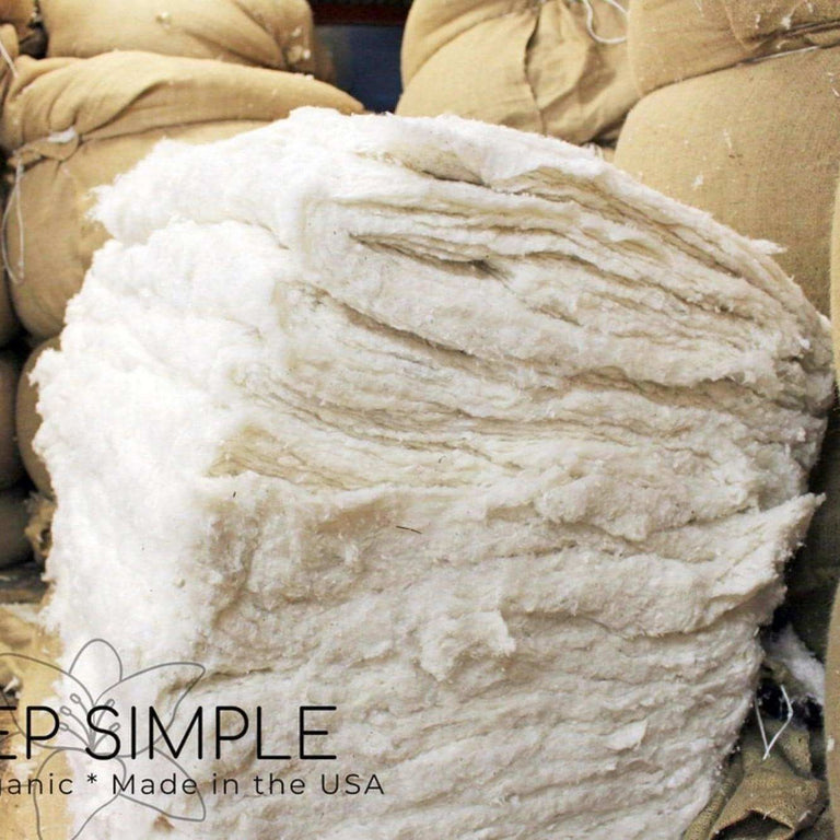 Organic Cotton Batting – GOTS Certified, USA-Grown, Natural Comfort – I ...