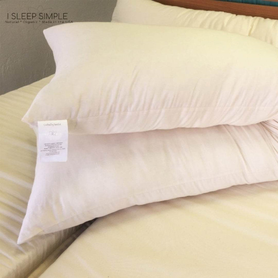 Best Organic Cotton Pillow - 100% Organic Cotton inside & out – I Sleep ...